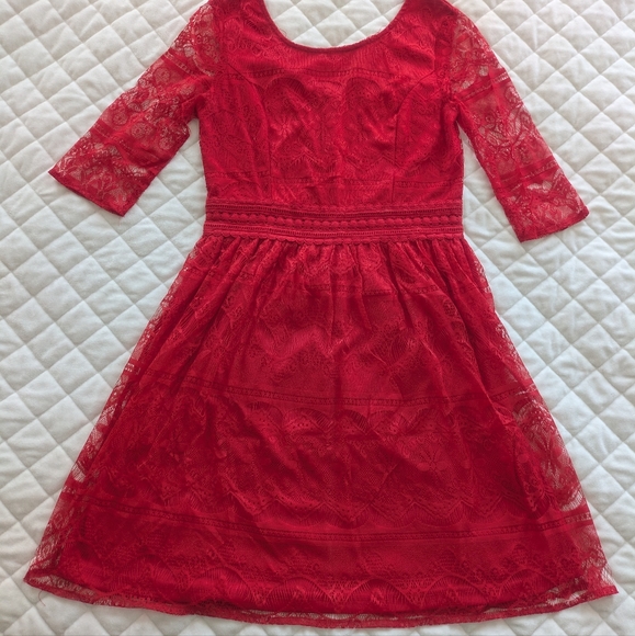 Francesca's Collections | Dresses | Francesca Alya Lace Aline Mini ...